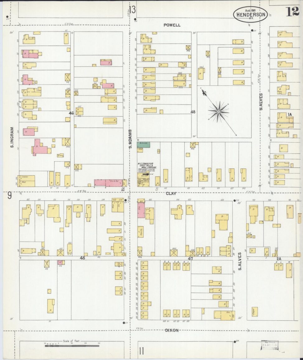 1901 Sanborn Map – Historic Henderson