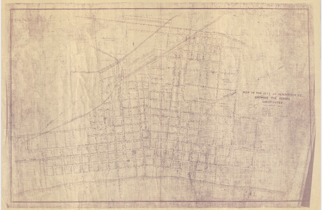 Henderson 1918 Sewer Map – Historic Henderson