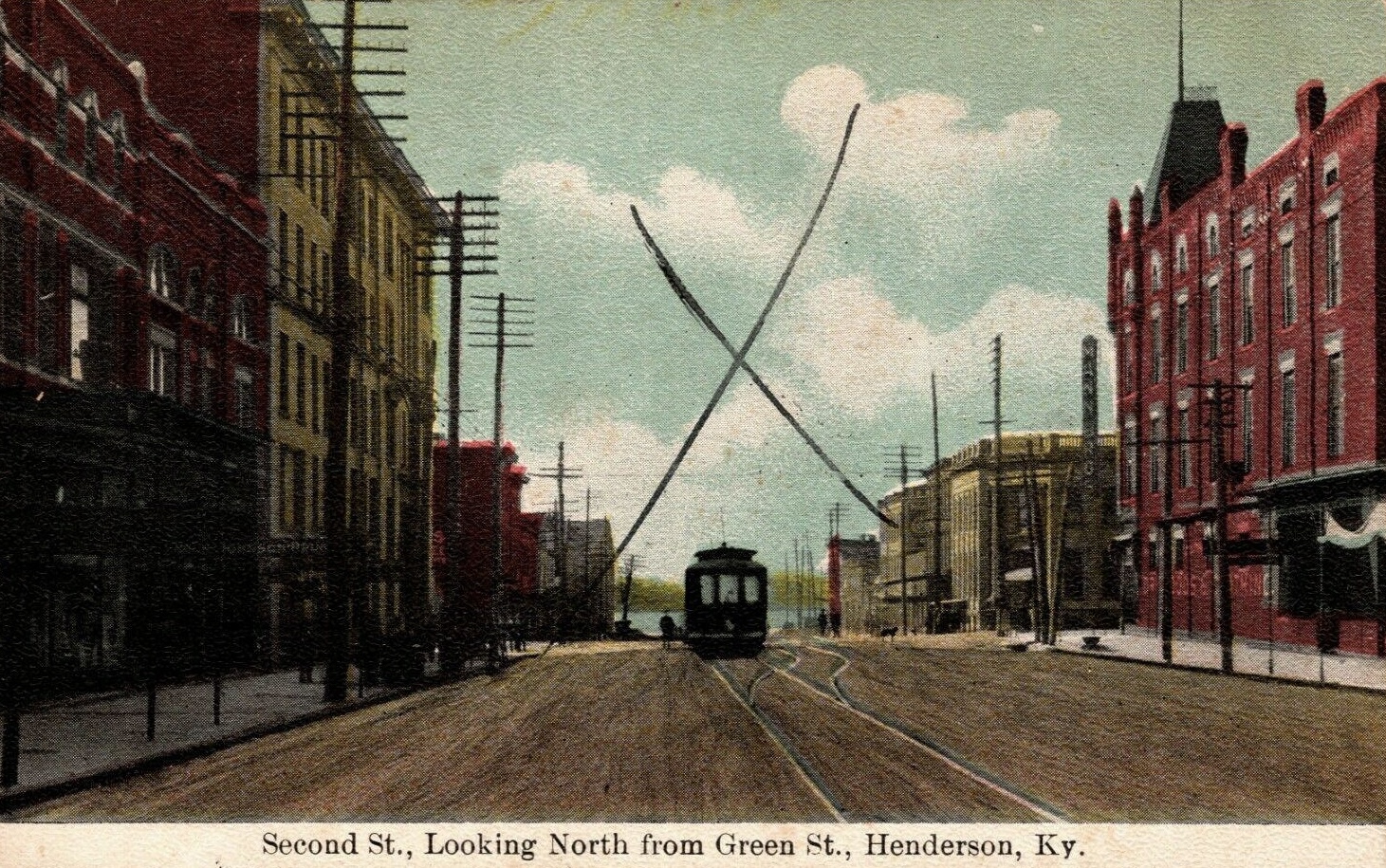 Second Street Looking North from Green Street – Historic Henderson