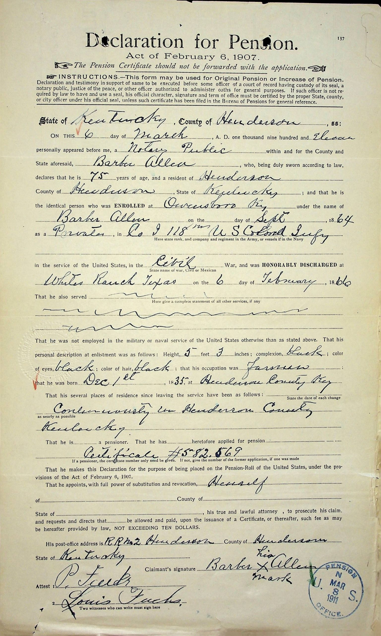 Barber Allen – Historic Henderson