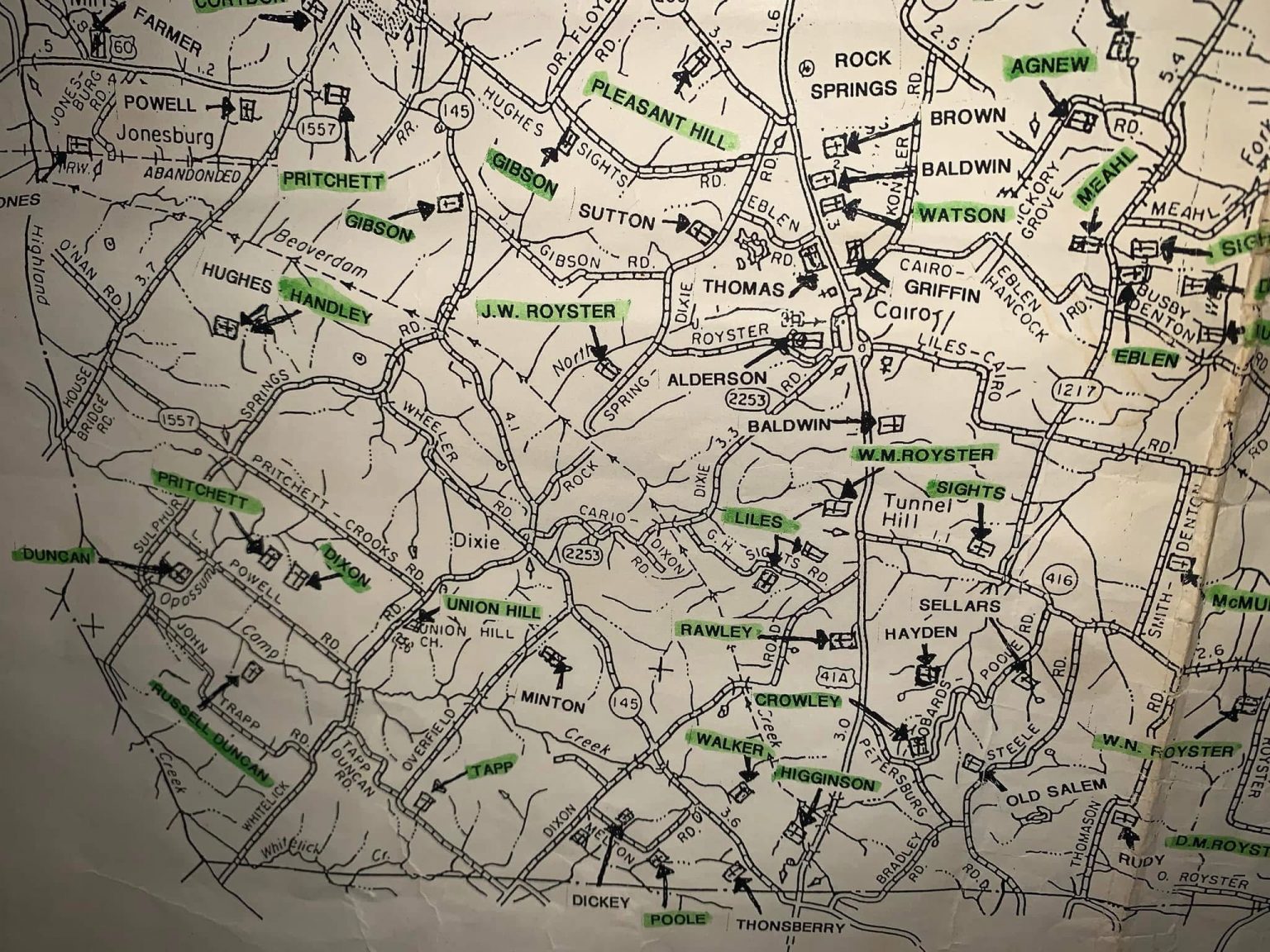 Cemetery Map – Historic Henderson